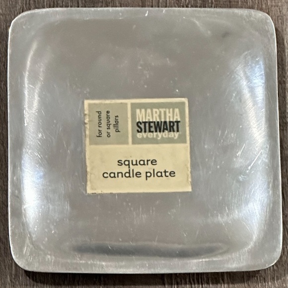 Martha Stewart | Accents | New Martha Stewart Square Candle Plate | Poshmark